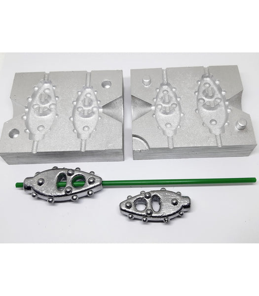 Sliding Lead Mold Code 321 40-60 g – fishingleadmolds.com